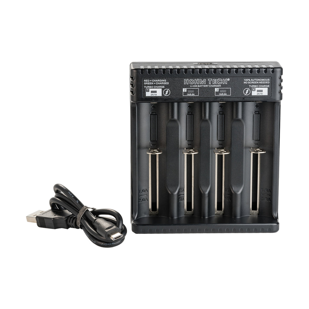Hohm Tech School 4 Channel Battery Charger | Discreet Shipping | POTV ...